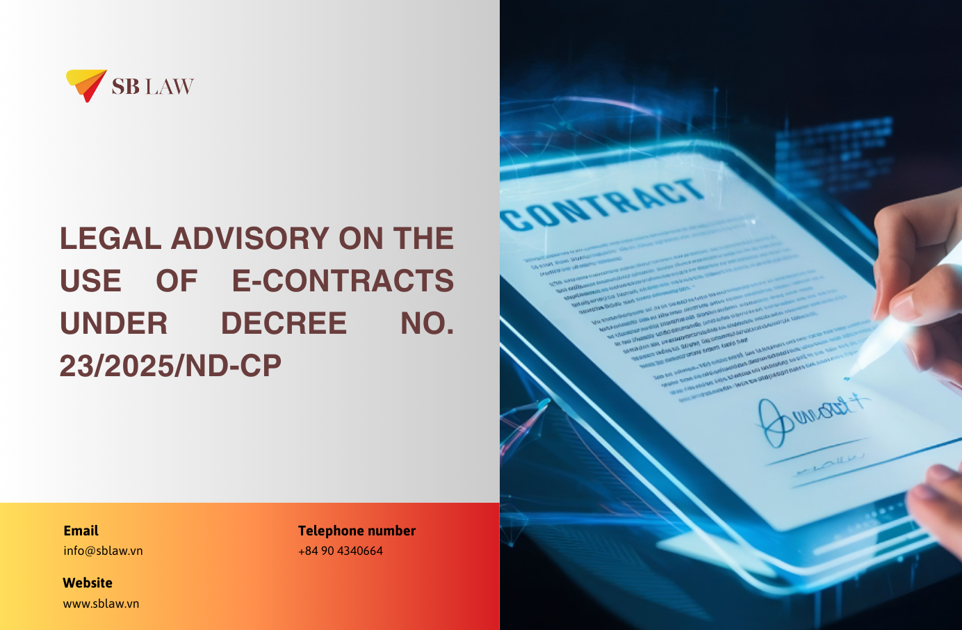 Legal Advisory on the Use of E-Contracts under Decree No. 23/2025/ND-CP ...