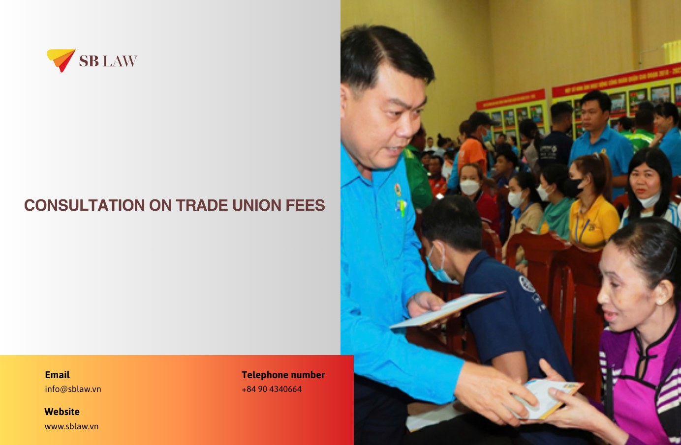 Consultation on Trade Union Fees - Lawfirm SBLaw
