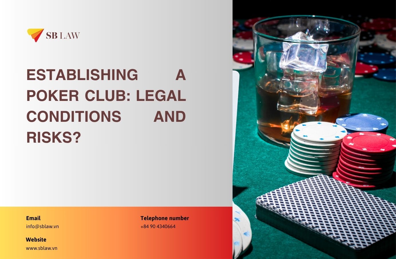 Establishing a poker club: Legal conditions and risks? - Lawfirm SBLaw
