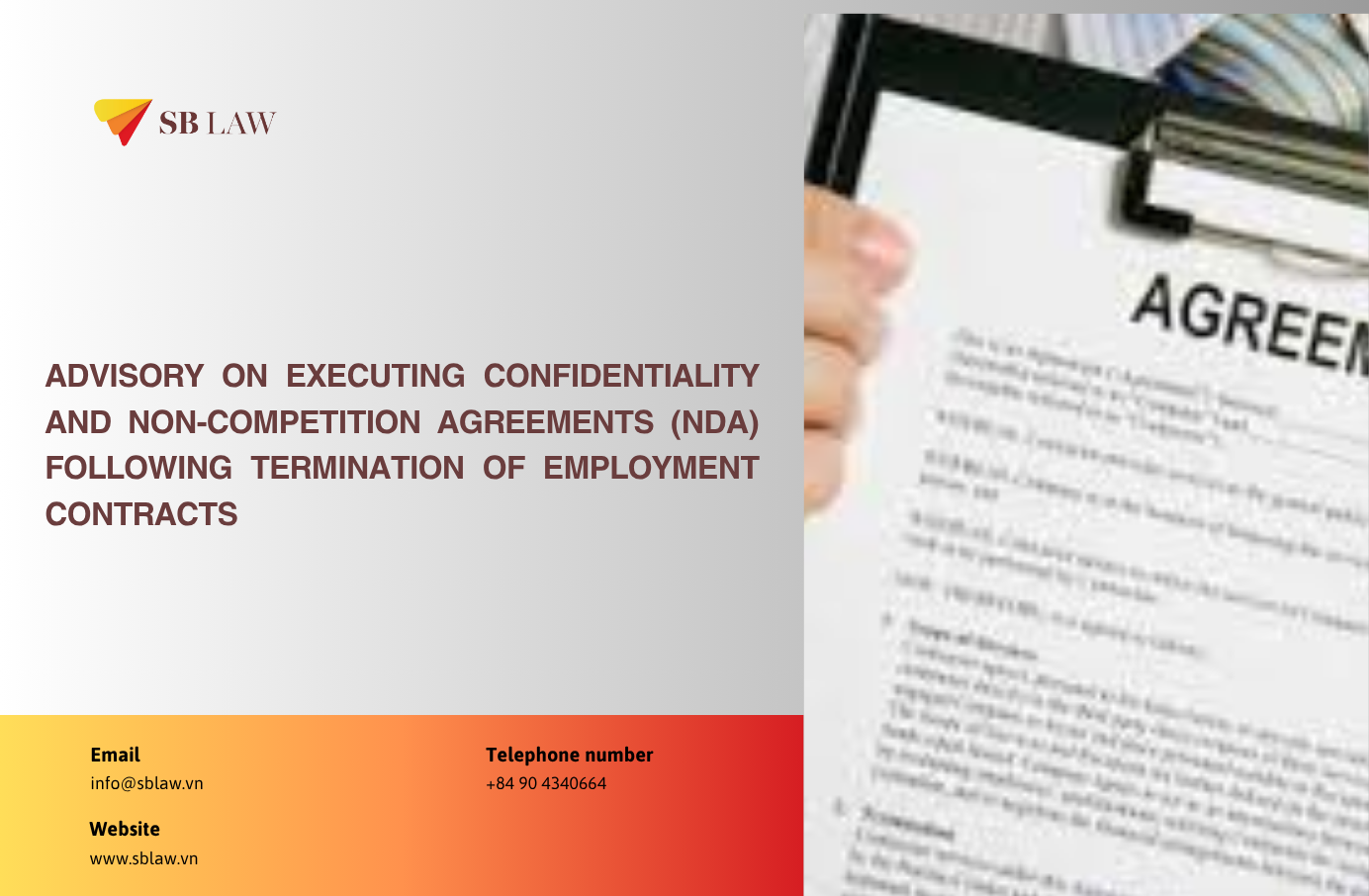 Advisory on Executing Confidentiality and Non-Competition Agreements ...