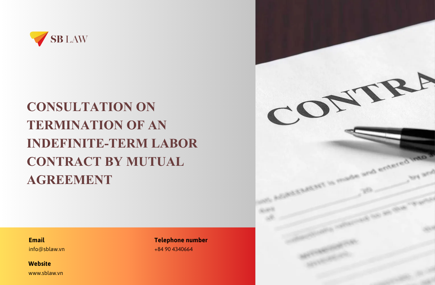 Consultation on Termination of an Indefinite-term Labor Contract by ...