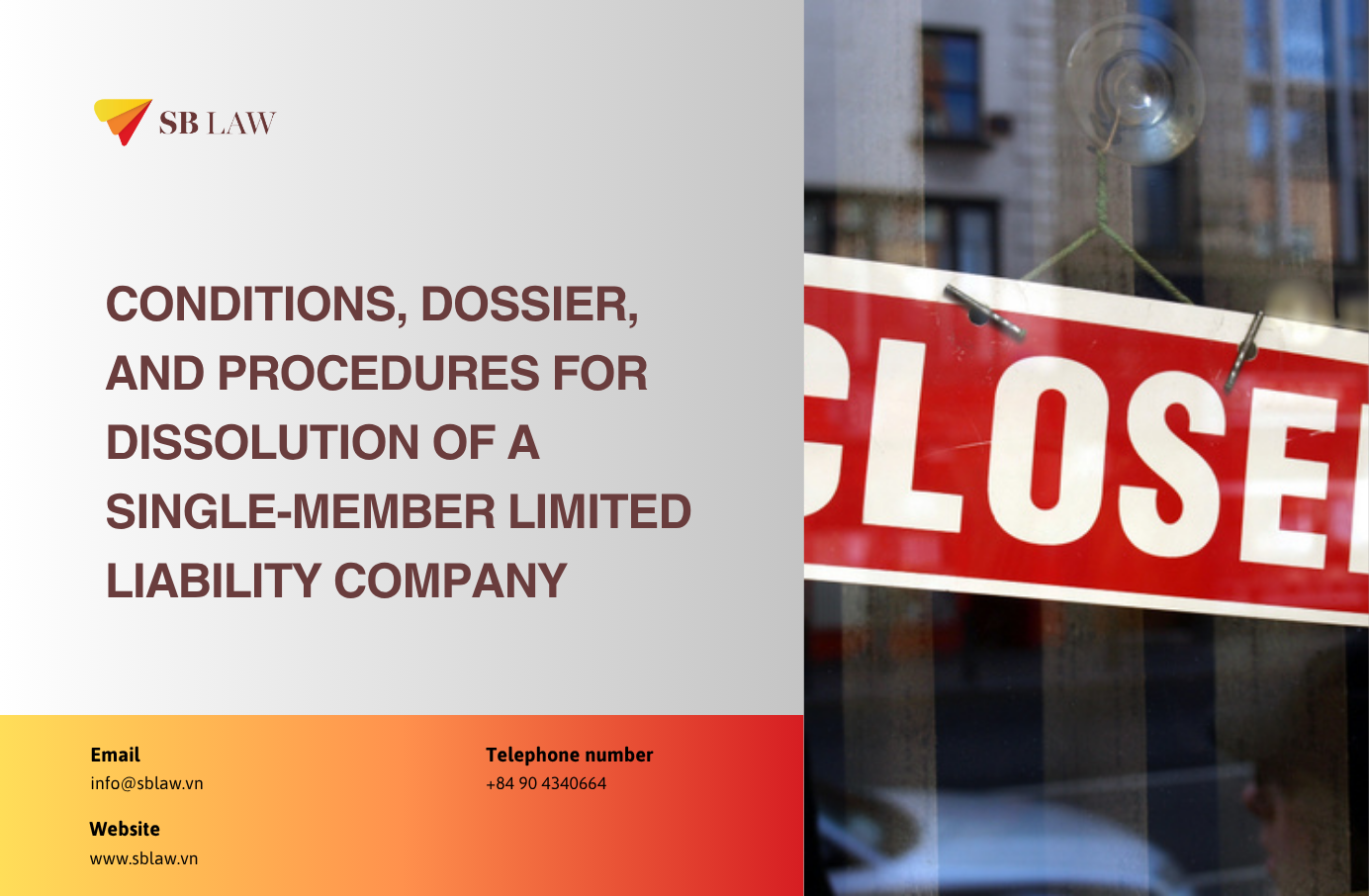 CONDITIONS, DOSSIER, AND PROCEDURES FOR DISSOLUTION OF A SINGLE-MEMBER ...