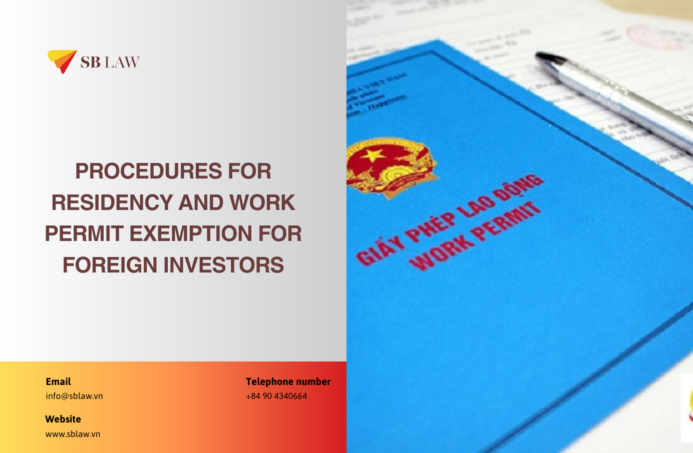 PROCEDURES FOR RESIDENCY AND WORK PERMIT EXEMPTION FOR FOREIGN ...