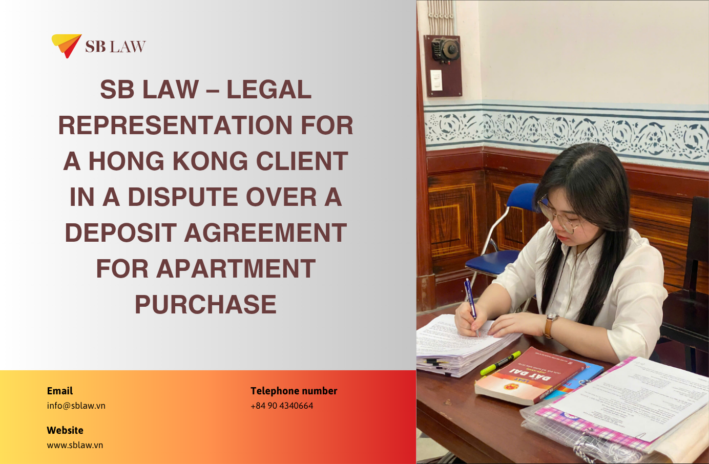 SB Law – Legal Representation for a Hong Kong Client in a Dispute over ...