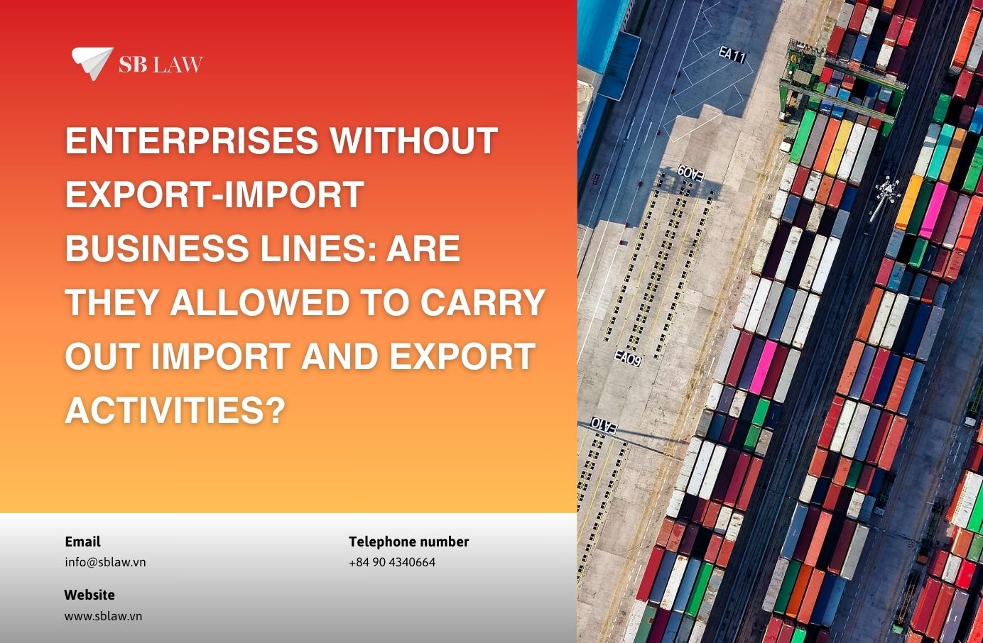 Enterprises without export-import business lines: Are they allowed to ...